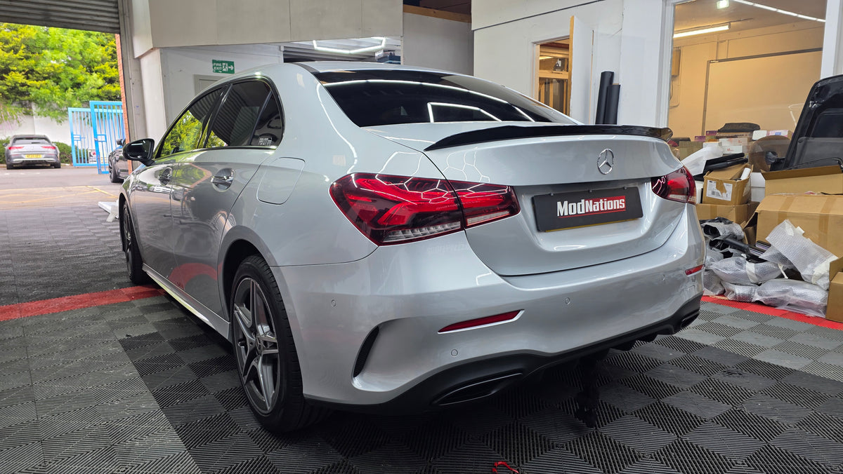 MERECEDES A CLASS V177 SALOON GLOSS BLACK SPOILER – ModNations
