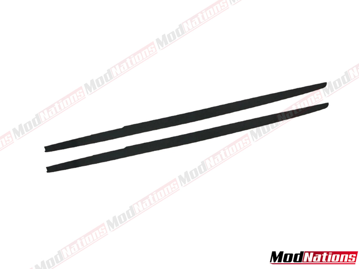BMW 6 SERIES F06 F12 F13 M6 STYLE GLOSS BLACK SIDE SKIRT EXTENSIONS ...