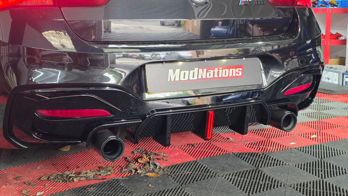 BMW 1 SERIES F20 F21 LCI LED GLOSS BLACK DIFFUSER – ModNations