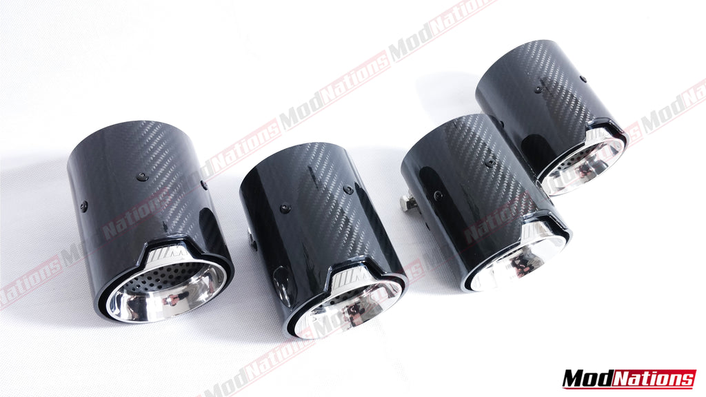 BMW M3 M4 M5 F10 F80 F82 F83 MPE CARBON FIBRE EXHAUST TIPS – ModNations