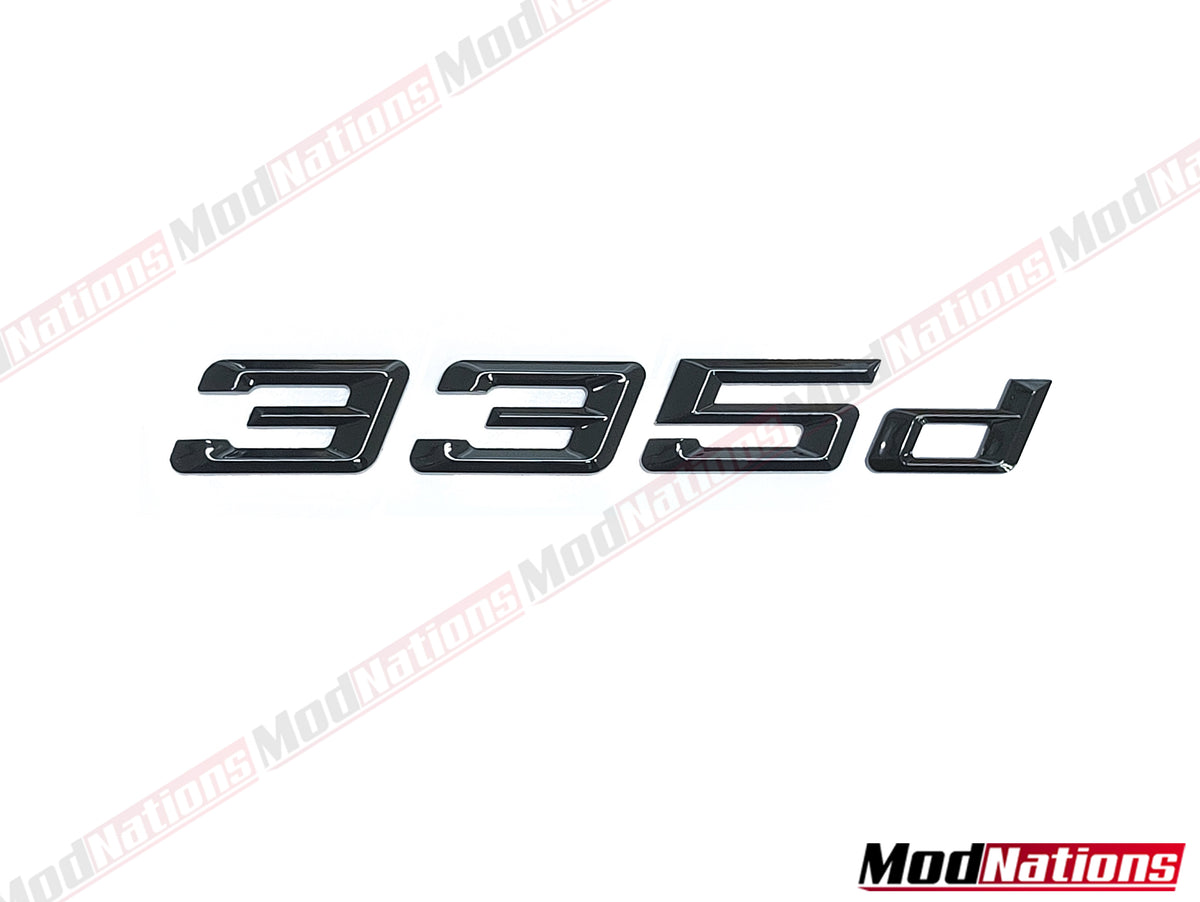 BMW 335D GLOSS BLACK BOOT BADGE – ModNations
