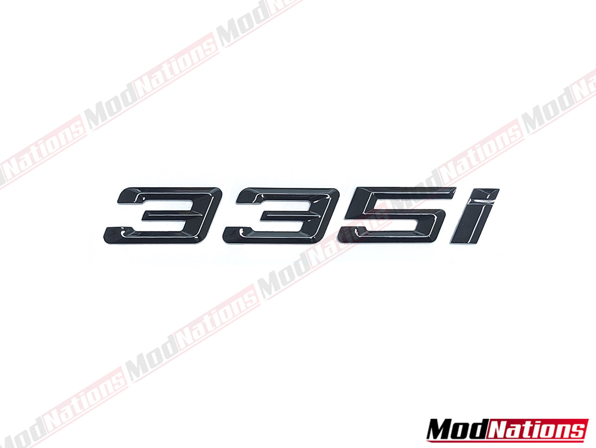 BMW 335I GLOSS BLACK BOOT BADGE – ModNations