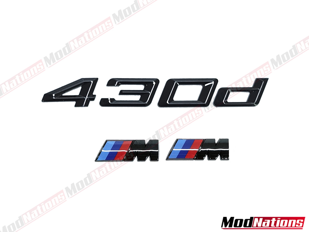 BMW 430D GLOSS BLACK BOOT BADGE – ModNations