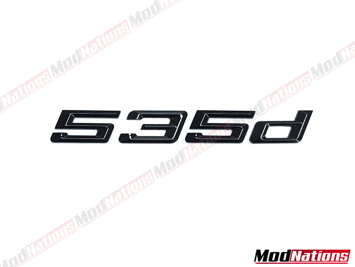 BMW 535D GLOSS BLACK BOOT BADGE – ModNations