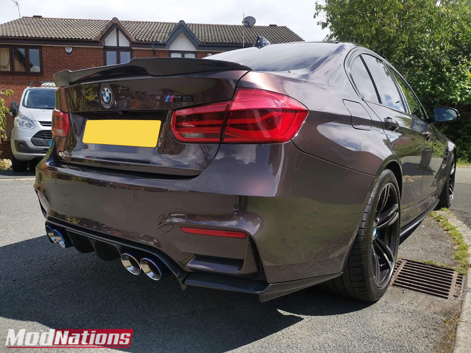BMW M3 M4 F80 F82 F83 VORSTEINER STYLE REAR CARBON FIBRE DIFFUSER ...