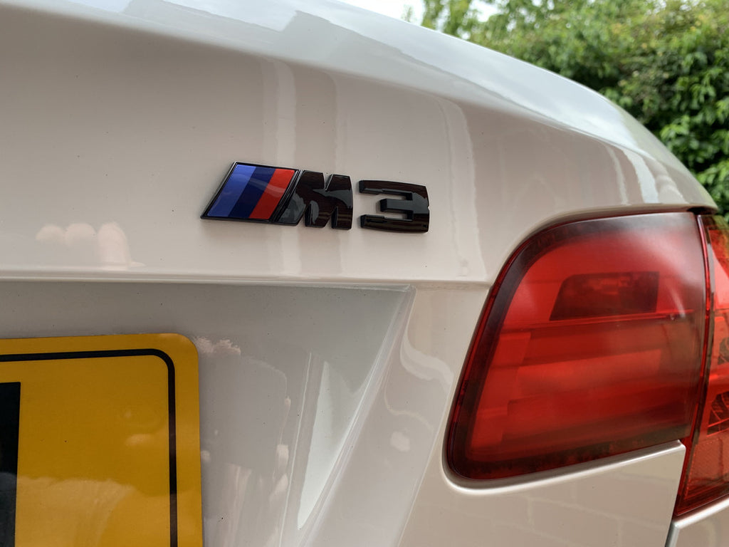 BMW E90 E92 E93 M3 BOOT BADGE GLOSS BLACK – ModNations