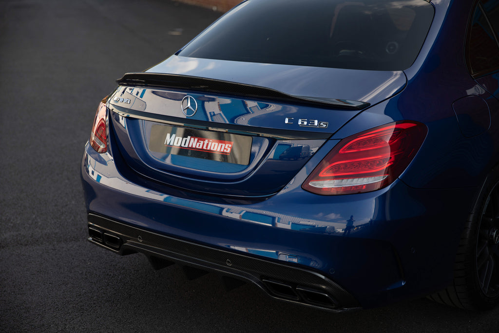 MERCEDES C CLASS W205 4 DOOR PSM STYLE CARBON FIBRE SPOILER – ModNations