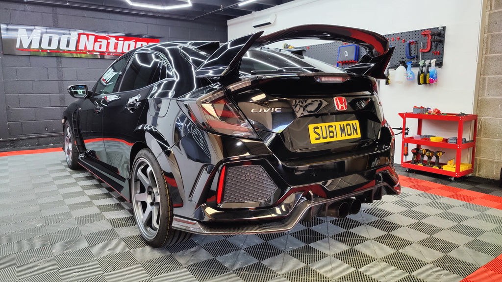 HONDA CIVIC TYPE R FK8 OEM STYLE CARBON FIBRE REAR DIFFUSER – ModNations
