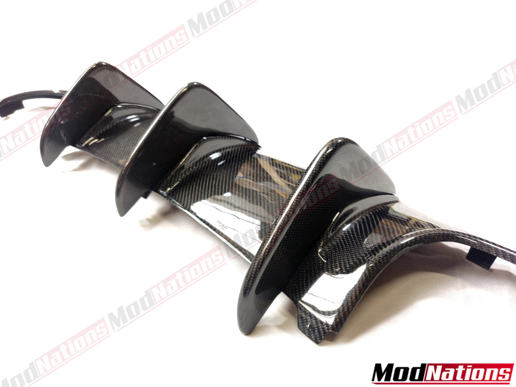 MERCEDES C63 AMG W204 PREFACELIFT CARBON FIBRE REAR DIFFUSER & EXTENDE ...