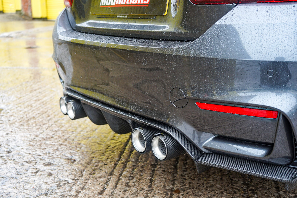 BMW M3 M4 F80 F82 F83 VORSTEINER STYLE REAR CARBON FIBRE DIFFUSER ...