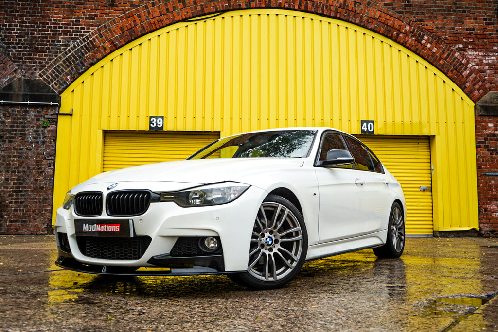 BMW 3 SERIES F30 F31 M PERFORMANCE STYLE GLOSS BLACK FRONT LIP – ModNations