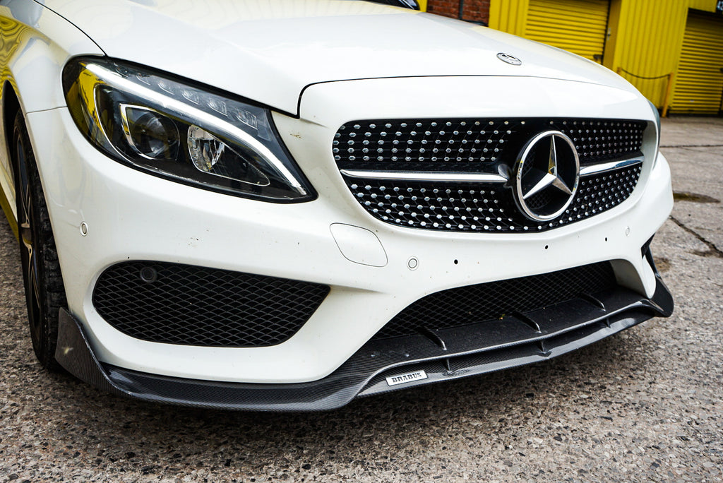 MERCEDES C CLASS AMG LINE A205 C205 W205 S205 BRABUS STYLE CARBON FIBR ...